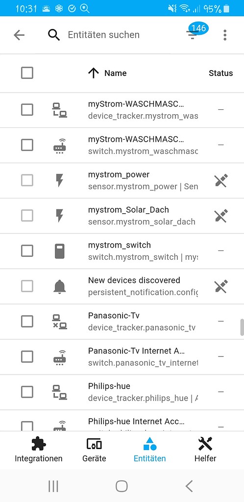 Schreibgeschützte Entitäten - Allgemein - simon42 Community