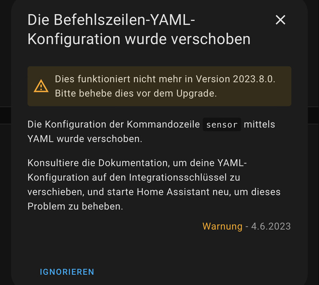 Befehlszeile yaml wurde verschoben - Allgemein - simon42 Community