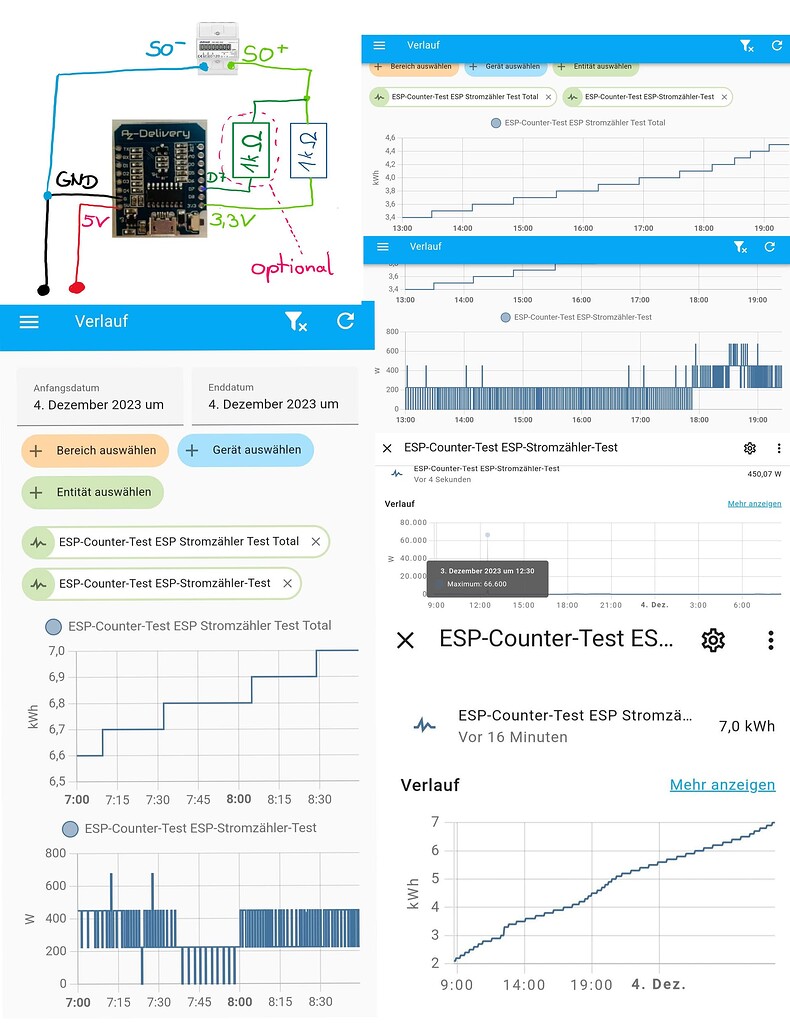 S0-Pulse eines Stromzählers zählen - Konfigruation ESP8266 - Allgemein - simon42 Community