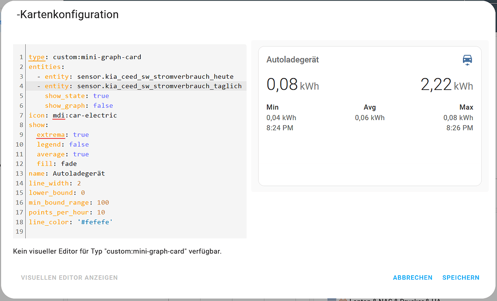 Fritz Dect Mini-Graph-Card - Dashboard/Cards/Frontend - simon42 Community
