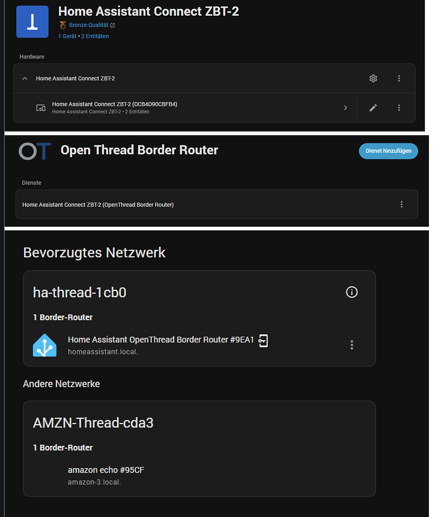 Matter/Tread - Thread-Border-Router wird benötigt - Installation, HW ...