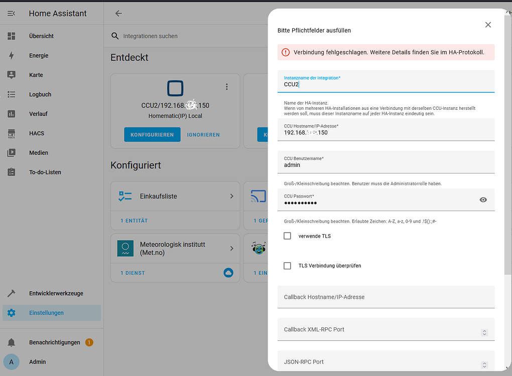 Integration RaspberryMatic Geräte in HomeAssistant - Integrationen ...