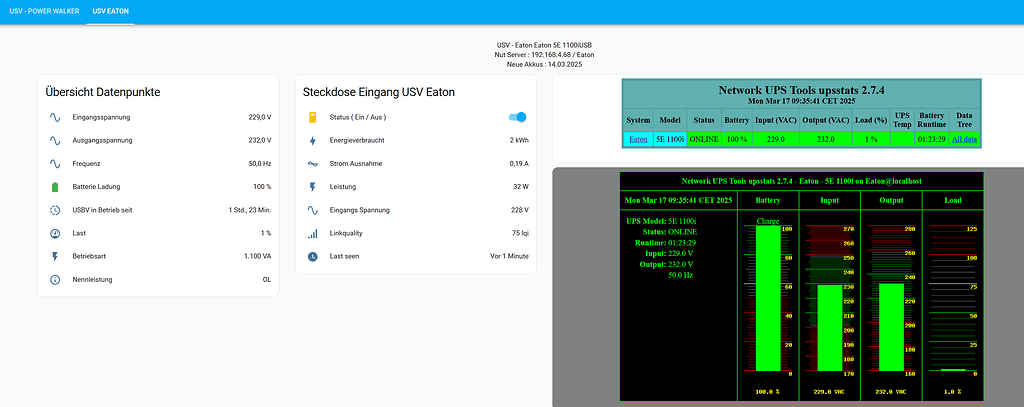 USV - Raspberry NUT Server - Proxmox und HA - Automationen - simon42 ...