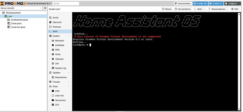 Proxmox Skript zur HA Installation funktioniert nicht - Allgemein - simon42 Community
