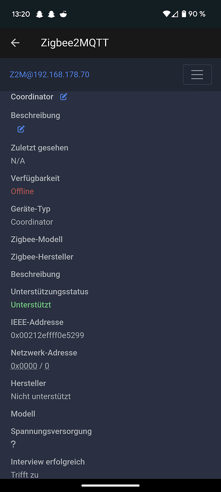 Zigbee2MQTT Pairing Problem - Zigbee2MQTT - simon42 Community