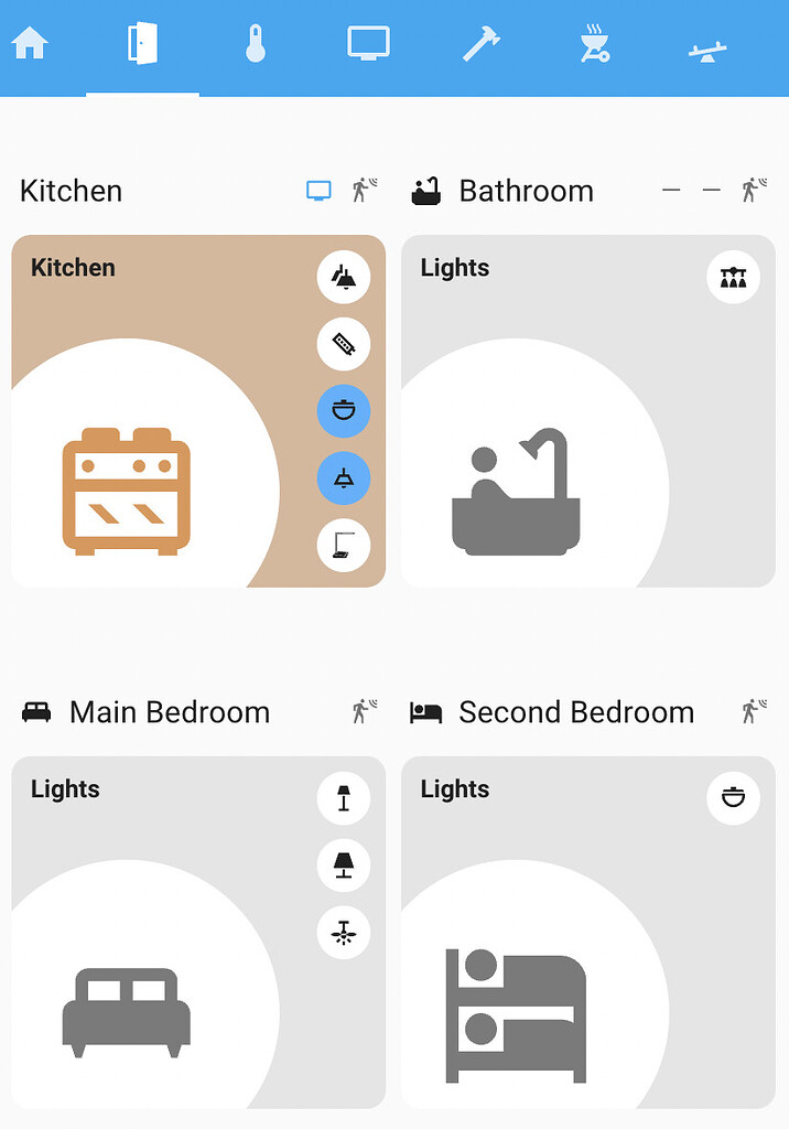 Room card in bubble cards mit Temperatur und Luftfeuchte - Dashboard ...