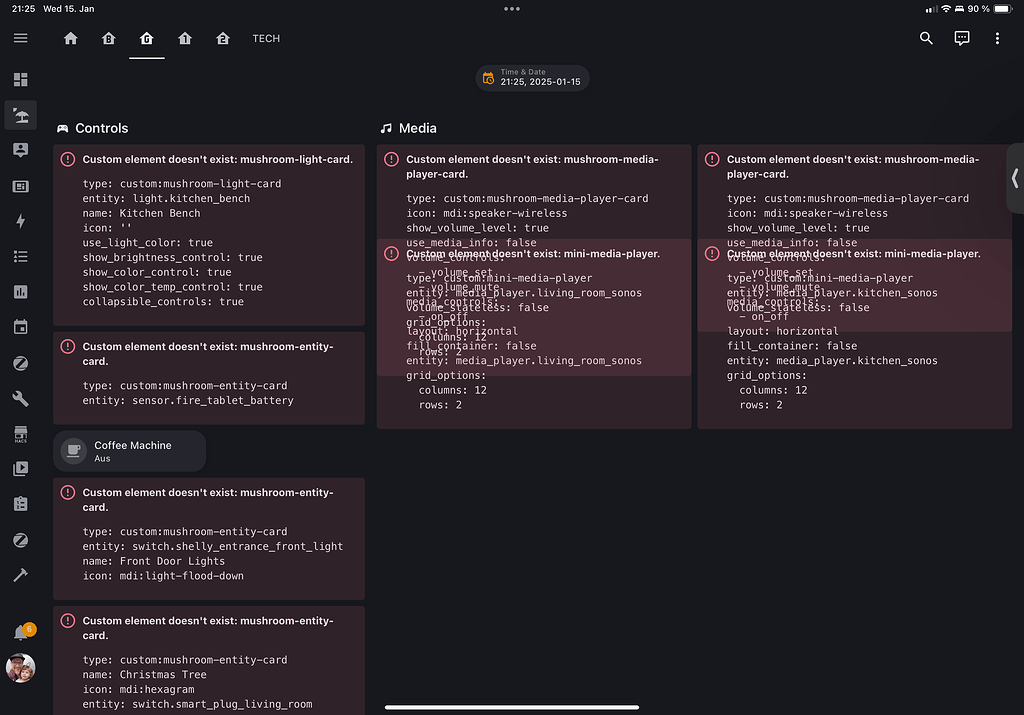 Custom element doesn’t exist - Probleme mit Custom Cards - Dashboard/Cards/Frontend - simon42 ...
