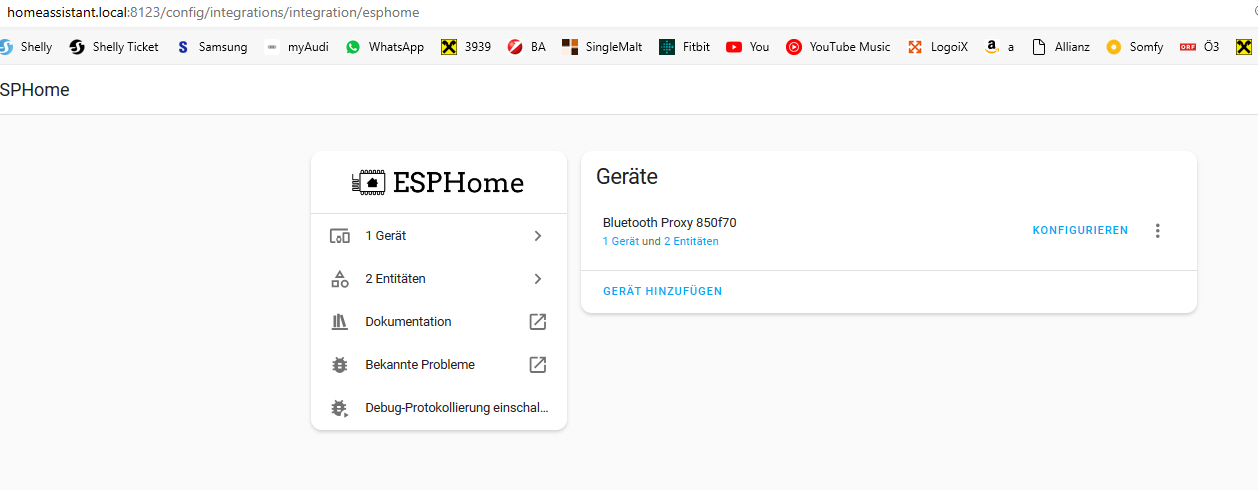 Bluetooth Proxy mit Atom Lite und ESP Home - Integrationen - simon42 ...