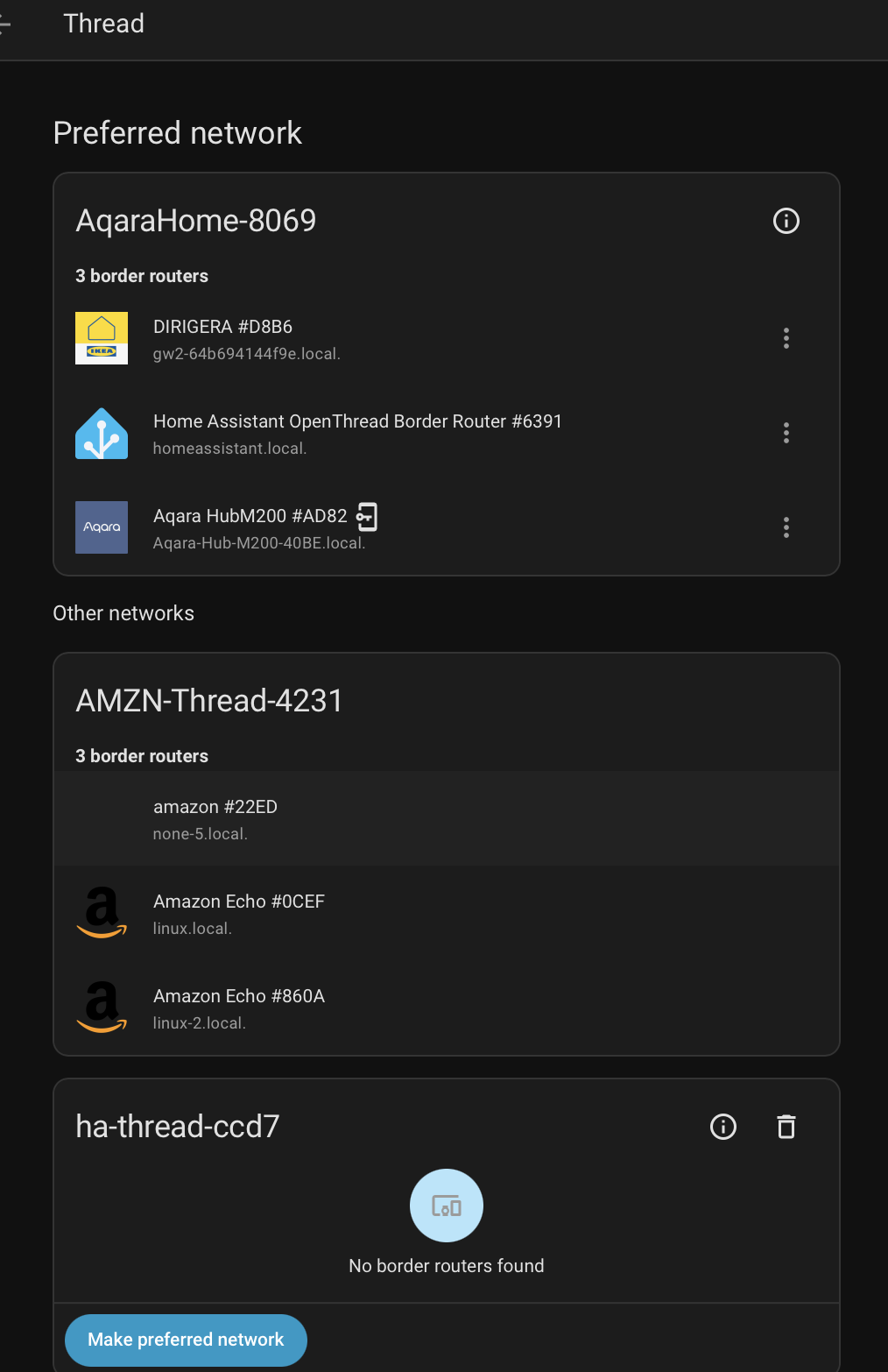 Thread Networks / Matter Border routers - Allgemein - simon42 Community