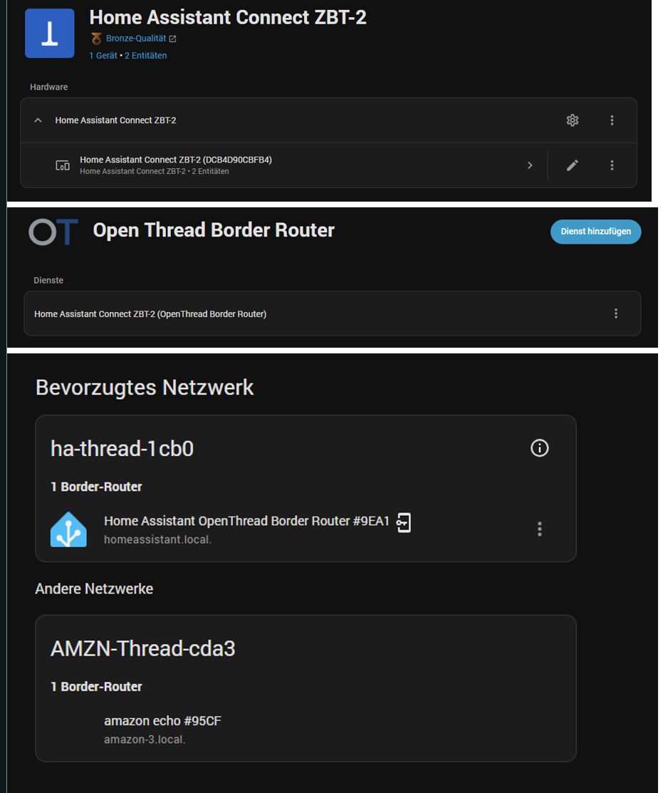Matter/Tread - Thread-Border-Router wird benötigt - Installation, HW ...