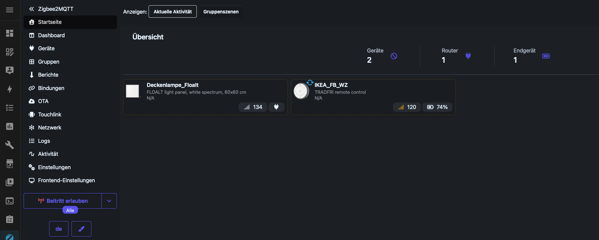 IKEA Floalt per TRADFRI remote control steuern (via Zigbee2MQTT und ...