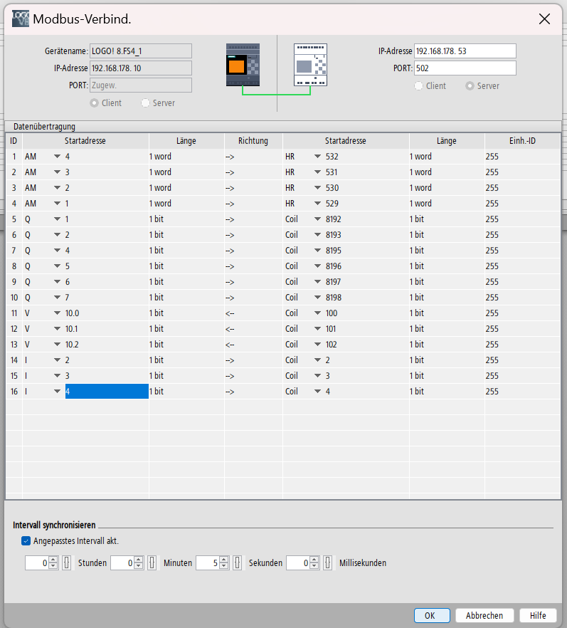 Siemens Logo via Modbus in Home Assistant - Integrationen - simon42 ...