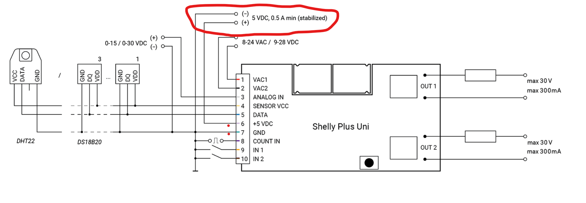 Shelly Uni für smarte Klingel, AC vs DC - Shelly - simon42 Community