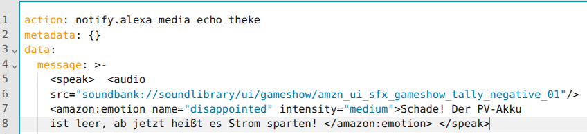 Node-red - Alexa Sound und Sprachausgabe - yaml liegt vor :-/ - Node ...