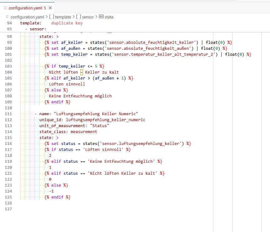 Syntax Fehler in der configuration.yaml - Allgemein - simon42 Community