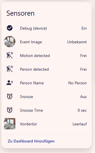 LLM Vision 1.5.1: in der Timelinecard und auch bei den Notifications ...
