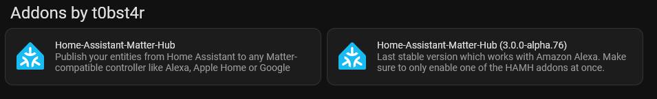 Matter-Hub Add-on lässt sich nicht installieren - Matter-Hub - simon42 ...
