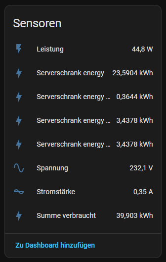 Powercalc: Verbrauch von Zwischenstecker + Verbrauchen zusammmenführen ...