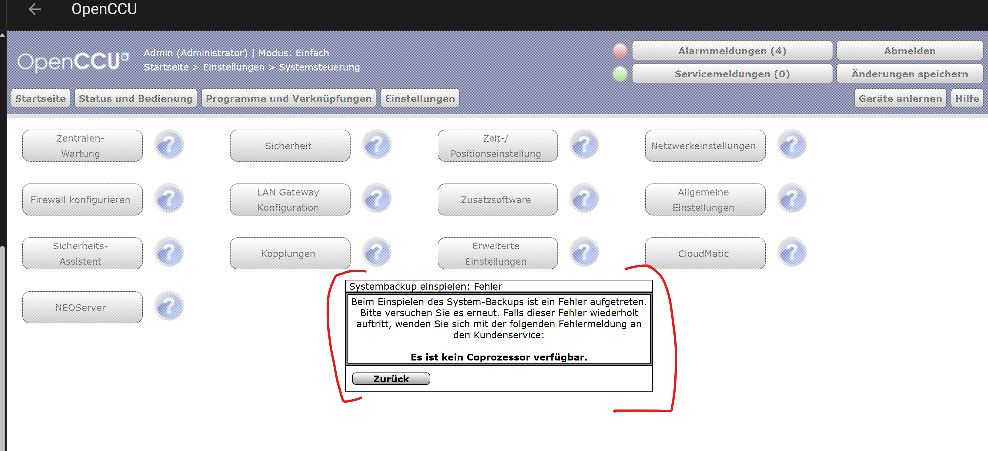 Add-on CCU Raspberry-Matic jetzt unter Name: OpenCCU - nach CCU Neu ...